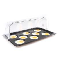 China Gastronorm GN 1/1 Aluminum Nonstick Baking Tray 530x325mm with 8 Egg Moulds for sale