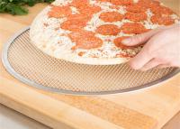 China Aluminum Expanded Mesh Pizza Screen 6-20 Inch Heavy Duty Commercial Baking Tray for sale