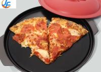 China Hardcoat Anodized Thin Crust Pizza Pan 16 Inch Carbon Steel Baking Pan Nonstick for sale