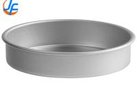 China NSF 10 Inch Aluminum Round Layer Cake Mould Straight Side Deep Dish Pizza Pan 18 Gauge for sale