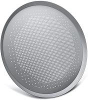 China Hard Coat Anodized Perforated Thin Crust Pizza Pan 12 Inch for Commercial Use for sale