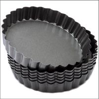 China NSF Nonstick Carbon Steel Round Pizza Pan 16 Inch Loose Bottom Tart Pan for Foodservice for sale