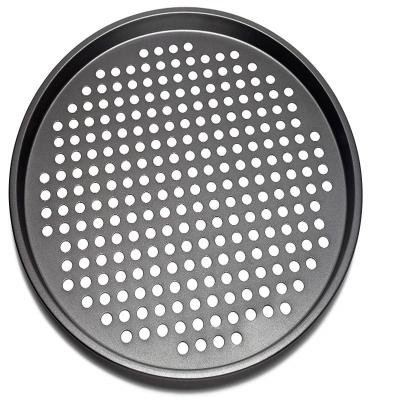 China Hard Coat Anodized Aluminum Pizza Disk 16 Inch Commercial Bakeware NSF Certified for sale