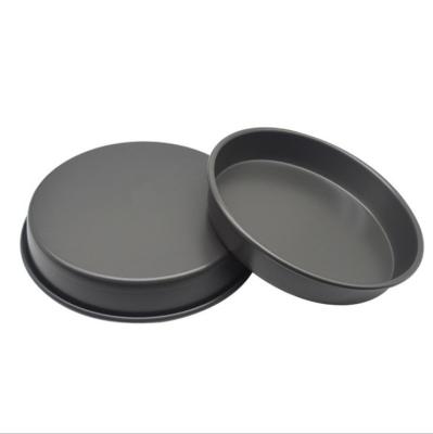 China Hard Coat Anodized Aluminum Pizza Pan 12 Inch Commercial Deep Dish Pizza Tray for sale
