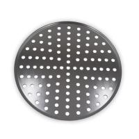 China NSF Commercial Perforated Aluminum Pizza Disk Pan 9 12 15 Inch Hard Coat Bakeware for sale