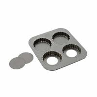China RK Bakeware NSF 12 Molds Tartlet Pan 1.5mm Aluminum 5052 Commercial Bakery for sale