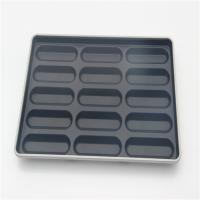 China 18 Mold Glazed Aluminized Steel Hot Dog Bun Pan 600x400x45mm NSF Commercial Bakeware for sale