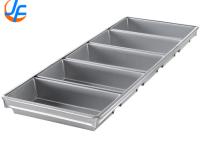 China NSF Commercial 4-Strap Aluminized Steel Bread Loaf Pan 9x4.5x2.75 Inch 26 Gauge for sale