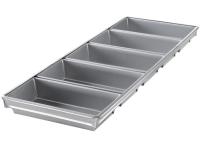 China Aluminized Steel 5 Strap Pullman Bread Pan 26 x 9.25 Inch NSF Commercial Loaf Pan for sale
