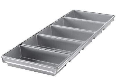 China Aluminized Steel 5 Strap Pullman Bread Pan 26 x 9.25 Inch NSF Commercial Loaf Pan for sale
