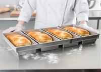 China RK Bakeware 4-Strap Nonstick Bread Loaf Pan 26 Gauge Aluminized Steel 1.5 lb Capacity for sale