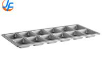 China NSF 12 Compartment Aluminum Loaf Bread Pan 19.5 x 9.9 Inch Non-Stick Commercial Baking Tin for sale