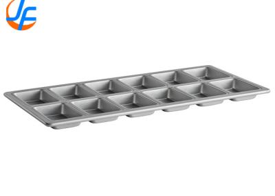 China NSF 12 Compartment Aluminum Loaf Bread Pan 19.5 x 9.9 Inch Non-Stick Commercial Baking Tin for sale