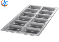 China NSF 12 Compartment Aluminum Loaf Bread Pan 19.5 x 9.9 Inch Non-Stick Commercial Baking Tin for sale