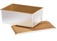 China NSF Custom Mini Loaf Pan Nonstick Pullman Bread Loaf Pan 35x11.5x7cm Aluminized Steel for sale