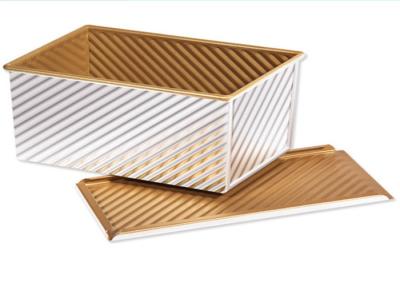 China NSF Custom Mini Loaf Pan Nonstick Pullman Bread Loaf Pan 35x11.5x7cm Aluminized Steel for sale