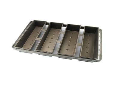 China NSF 9 Inch Aluminium Loaf Pan 4 Straps High Quality Pullman Bread Pan Commercial Grade for sale