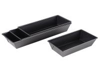 China Mini Champagne Aluminum Loaf Pan 154x86x47mm Nonstick Carbon Steel Pullman Bread Pan for sale