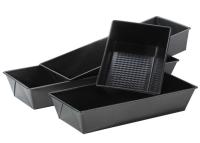 China Mini Champagne Aluminum Loaf Pan 154x86x47mm Nonstick Carbon Steel Pullman Bread Pan for sale