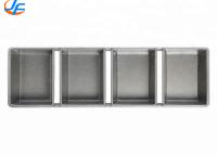China 4 Strap Aluminized Bread Pan Set Pullman Loaf Pan 1.0mm Thickness Commercial Grade for sale