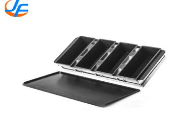 China NSF Commercial Nonstick Pullman Bread Mould 4 Straps 1.0mm Aluminum 262x105mm for sale