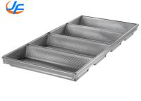 China Aluminized Steel 4-Strap Pullman Loaf Pan 22 Gauge Nonstick Bread Pan 2 lb Capacity for sale