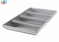 China Aluminized Steel 4-Strap Pullman Loaf Pan 22 Gauge Nonstick Bread Pan 2 lb Capacity for sale