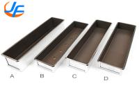 China NSF Aluminum Pullman Loaf Pan 370x89x49mm Nonstick Bread Pan with Loose Bottom for sale