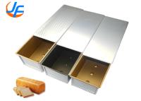 China NSF Aluminum Pullman Loaf Pan 370x89x49mm Nonstick Bread Pan with Loose Bottom for sale