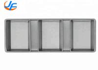 China Aluminized Steel 3 Strap Pullman Bread Pan Glazed Non-Stick Commercial Grade 1.0mm for sale