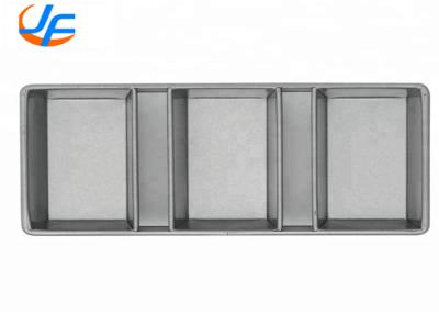 China Aluminized Steel 3 Strap Pullman Bread Pan Glazed Non-Stick Commercial Grade 1.0mm for sale