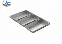 China Aluminized Steel 3 Strap Pullman Bread Pan Glazed Non-Stick Commercial Grade 1.0mm for sale