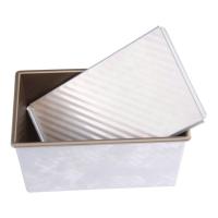China 450 Gram Aluminum Alloy Pullman Loaf Pan Nonstick Bread Baking Pan 7.6x4.3x4.3 Inches for sale