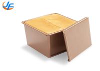 China RK Bakeware NSF Large Capacity Carbon Steel Pullman Bread Pan 115x114x106mm with Cover for sale