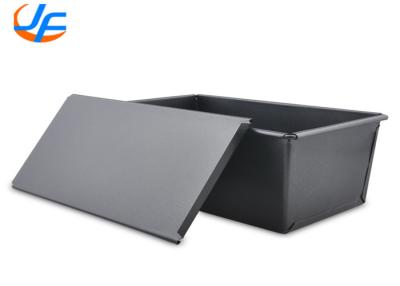 China NSF Commercial Pullman Loaf Pan 1.0mm Aluminum Baking Bread Pan with Drop On Lid for sale