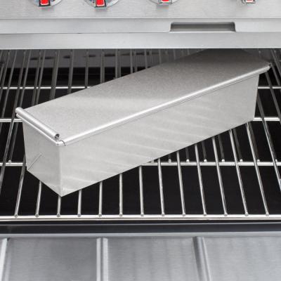 China Aluminized Steel Pullman Loaf Pan 16x4 Inch with Sliding Cover NSF Nonstick Silicone Glaze for sale