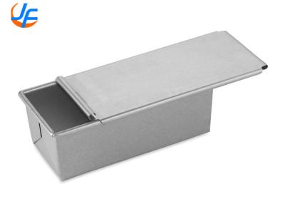China NSF 750g Aluminum Pullman Bread Pan 230x100xmm Drop On Lid for Commercial Bakery for sale