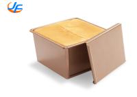 China NSF Nonstick Mini Pullman Loaf Pan 115x114x106mm Carbon Steel Square Toast Bread Pan for sale