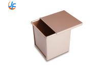 China NSF Nonstick Mini Pullman Loaf Pan 115x114x106mm Carbon Steel Square Toast Bread Pan for sale