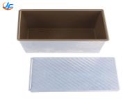 China Aluminum Alloy 450g Pullman Loaf Pan Nonstick Large Capacity Bread Baking Mold with Lid for sale