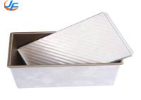 China Aluminum Alloy 450g Pullman Loaf Pan Nonstick Large Capacity Bread Baking Mold with Lid for sale