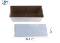 China Aluminum Alloy 450g Pullman Loaf Pan Nonstick Large Capacity Bread Baking Mold with Lid for sale