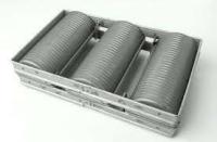 China Nonstick Corrugated Tank Loaf Pan 0.8mm Aluminum Commercial Grade Bread Baking Pan for sale