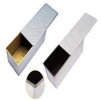 China Corrugated Nonstick Aluminum Pullman Bread Loaf Pan Customizable Size for Bakery for sale