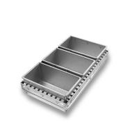 China Industrial Nonstick Pullman Bread Mold 4 Straps Silicon Glazed Aluminum Alloy 230C Oven Safe for sale