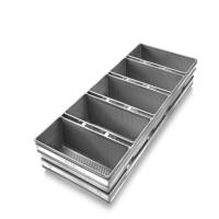 China 4 Strap Glazed Aluminized Steel Pullman Loaf Pan 1000 Pieces per Day Capacity for sale