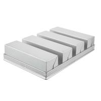 China Rk Bakeware China-4 Strap Glazed Aluminized Steel Pullman Bread Loaf Pan/Sandwich Making for sale