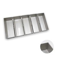 China Rk Bakeware China-Chicago Metallic Silicone Glazed 5 Strap Bread Moulds Open Top for sale