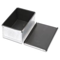 China Aluminum Pullman Toast Baking Pan Bread Tin Custom Size 450g Capacity for sale