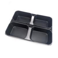 China 600g Nonstick 4 Straps Farmhouse White Sandwich Bread Loaf Pan by RK Bakeware for sale